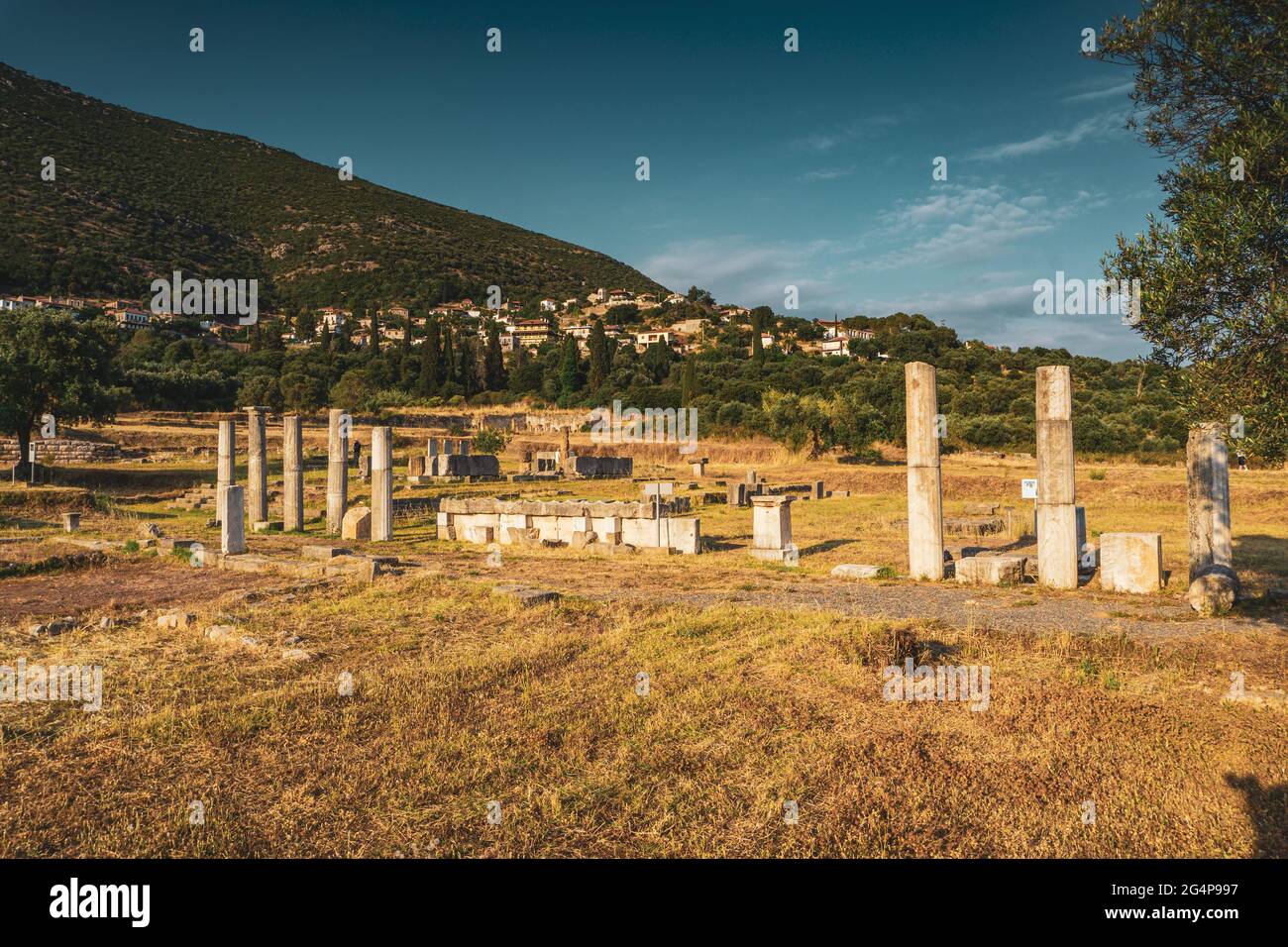 Messini, Greece - June 20 2021: Ruins in the Ancient Messene ...