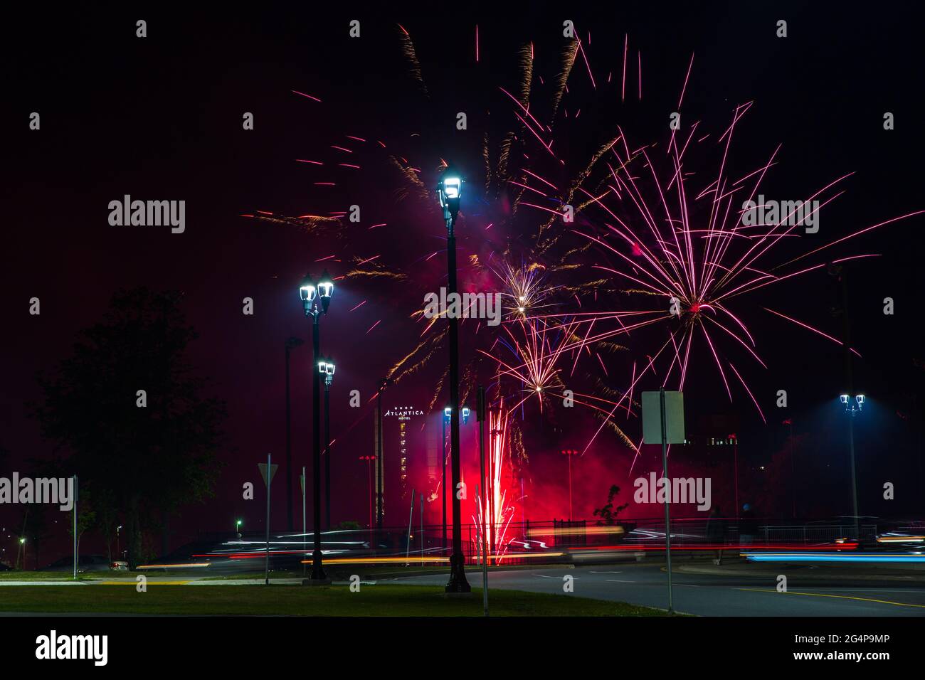 Grand Fireworks on Canada in downtown Halifax, Nova Scotia, Canada ...
