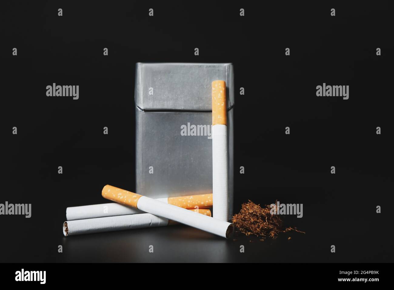 Pack cigarettes on dark hi-res stock photography and images - Alamy