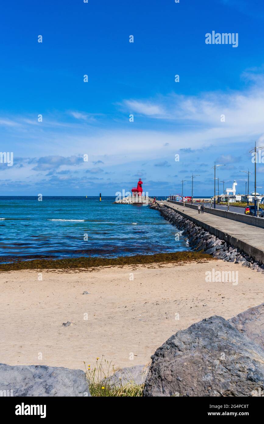 Iho Tewoo beach on Jeju Island in South Korea - August 17, 2019 Stock ...