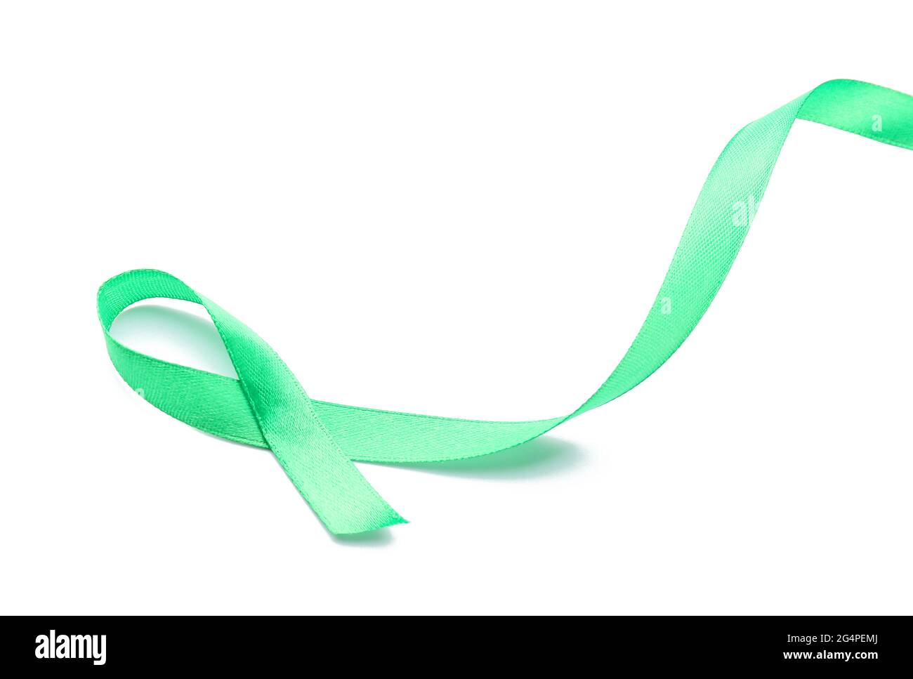 Green ribbon on white background. Mitochondrial diseases and kidney ...
