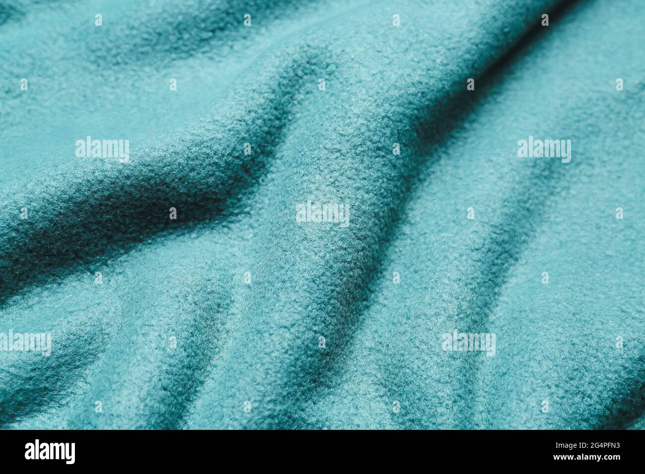 Closeup teal cotton fabric hi-res stock photography and images - Alamy