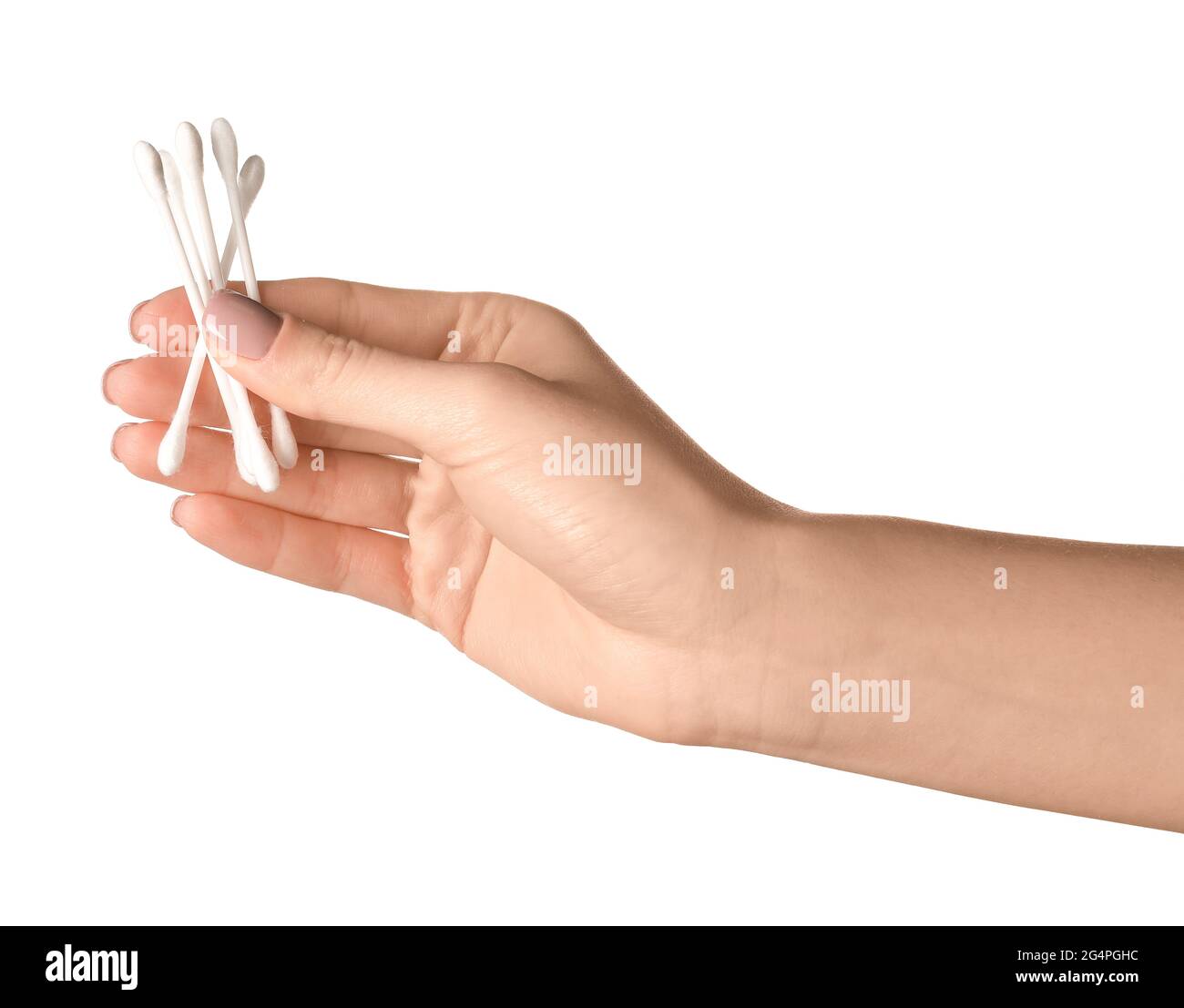 Hand holding ear buds Cut Out Stock Images & Pictures - Alamy