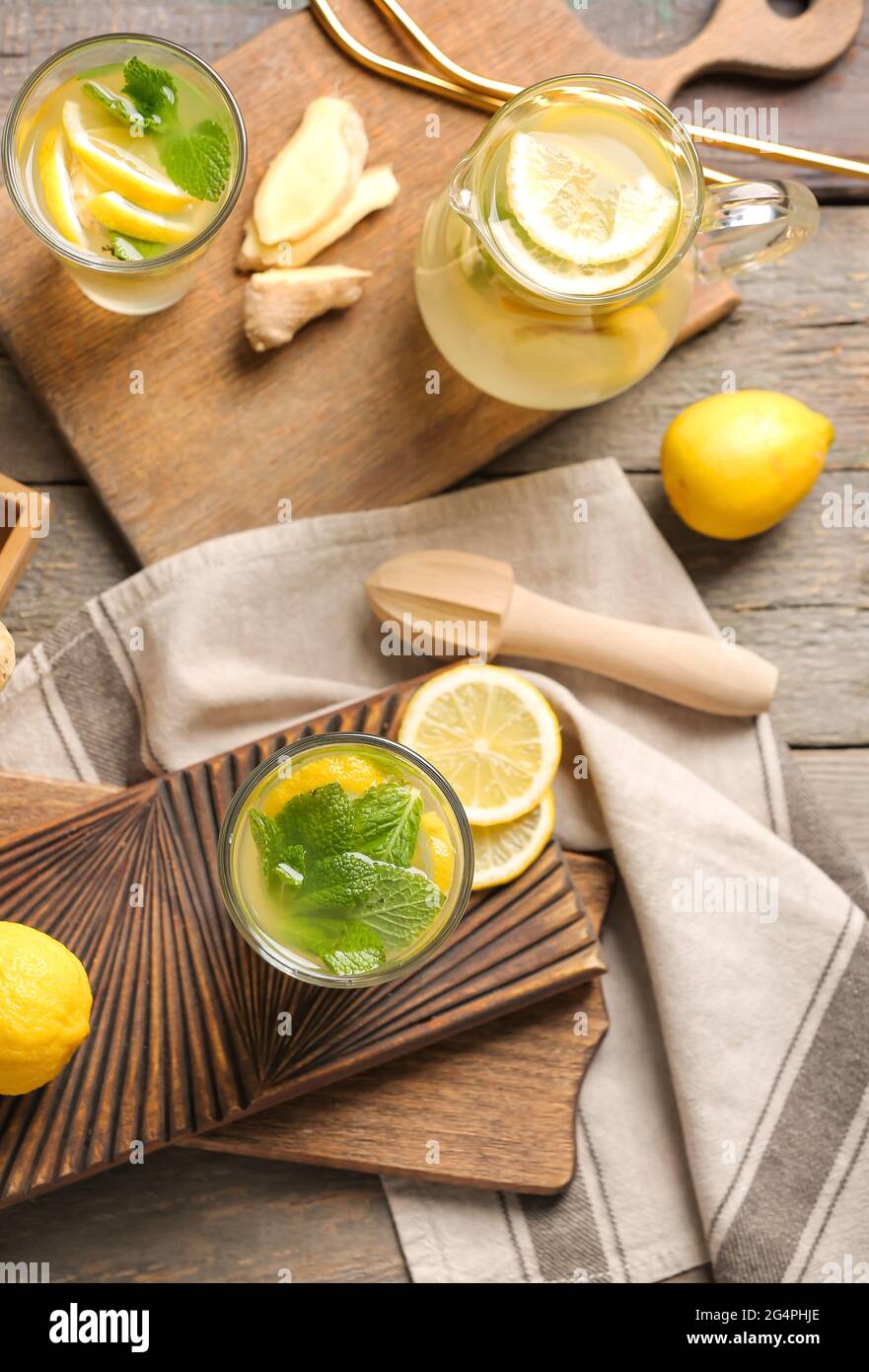 Cold ginger lemonade hi-res stock photography and images - Alamy