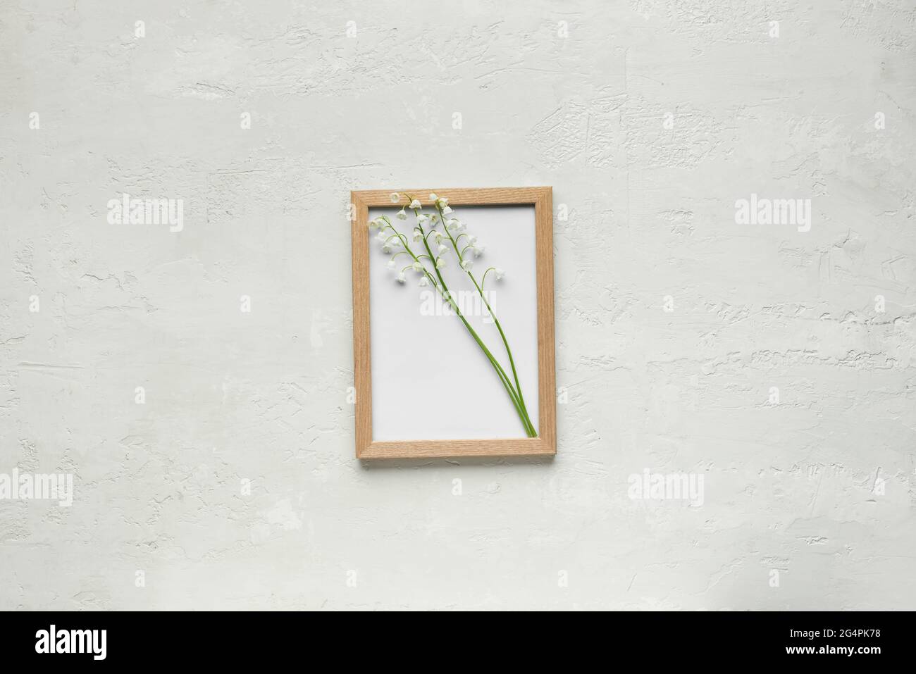 Lily valley flowers frame hi-res stock photography and images - Alamy