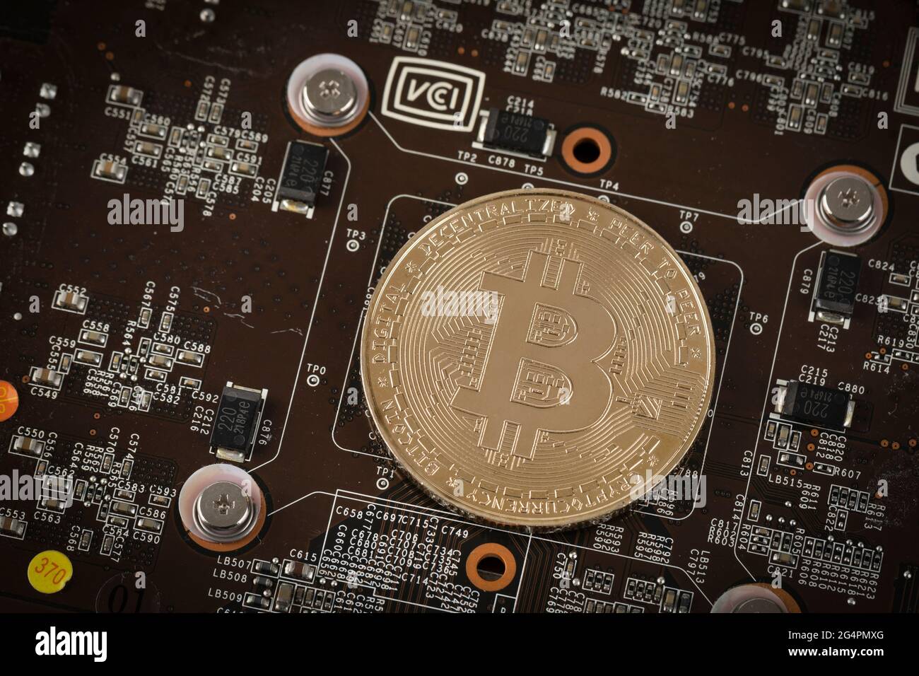 bitcoin and graphics card Stock Photo - Alamy