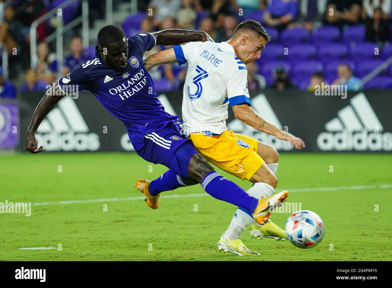 Orlando, Florida, USA, June 22, 2021, Orlando City's Benji Michel #19 ...