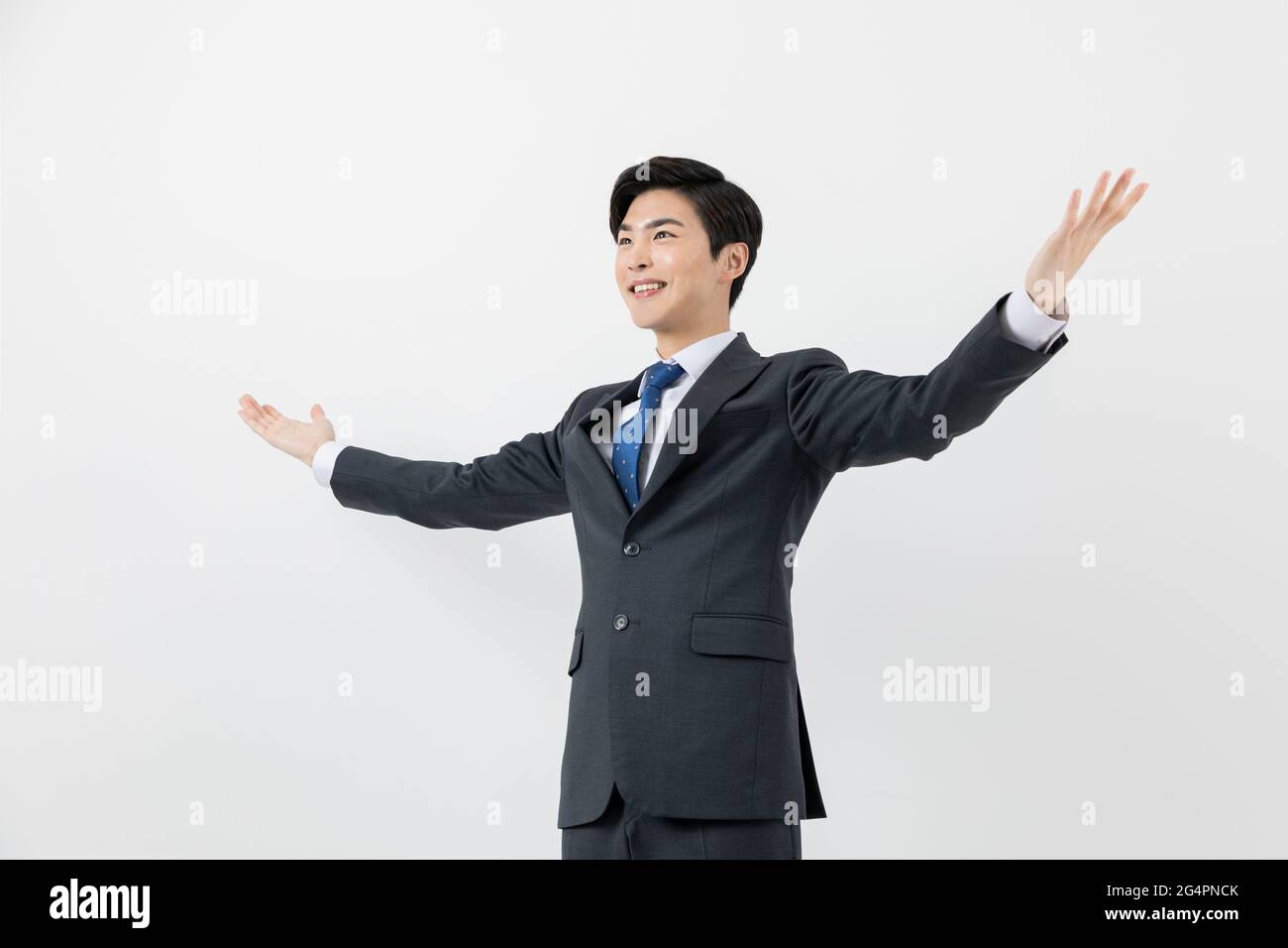 Success achieved handsome young hi-res stock photography and images - Alamy