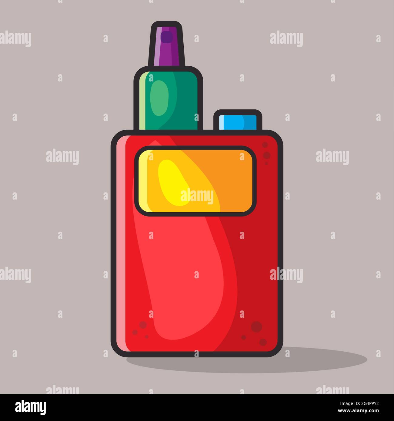 vape electronic cigarette vector illustration in flat style Stock ...