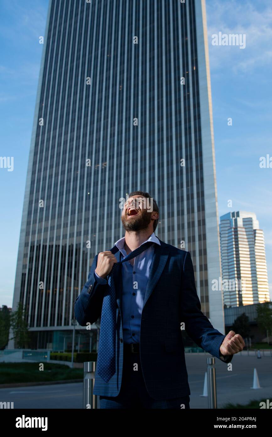Angry and scary businessman in the office hi-res stock photography and ...
