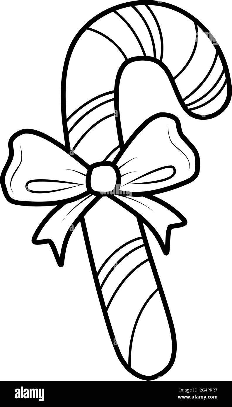 Baston De Navidad Para Colorear