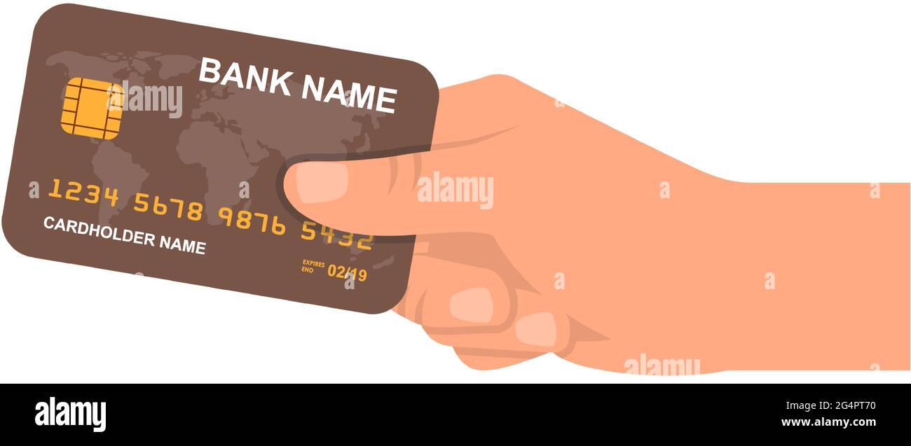 Visa credit card online shopping Stock Vector Images - Alamy