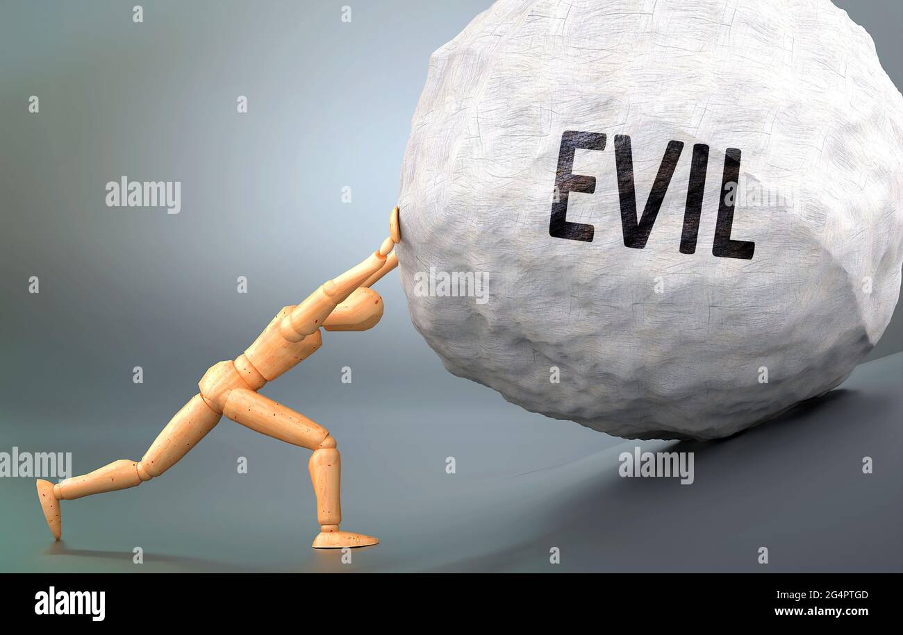 Evil and painful human condition hi-res stock photography and images ...
