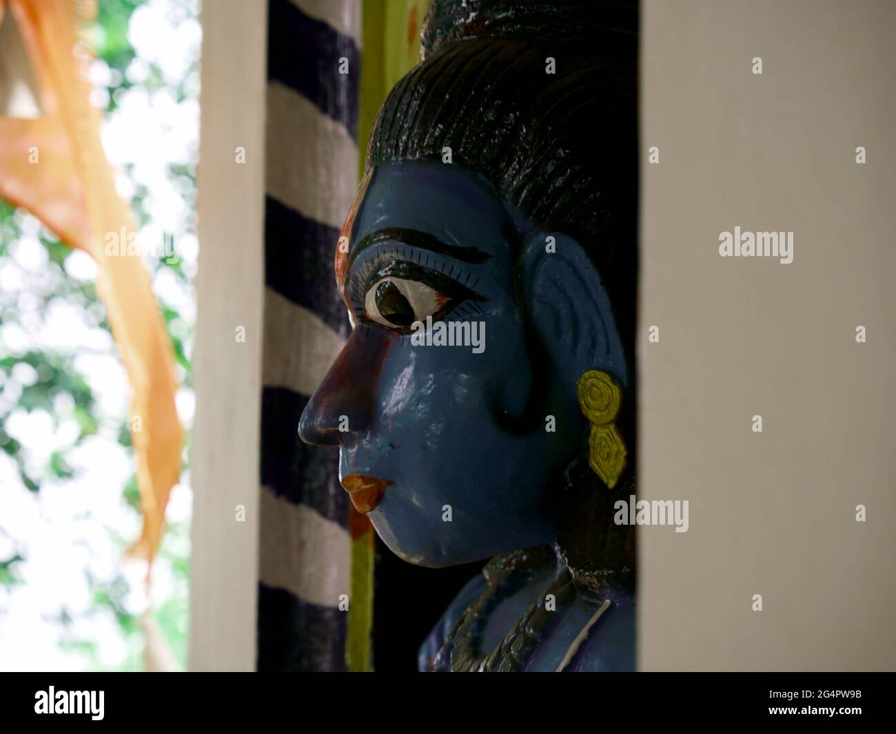 Beautiful idol of hindu god lord Rama statue in kanhwara shiva temple ...