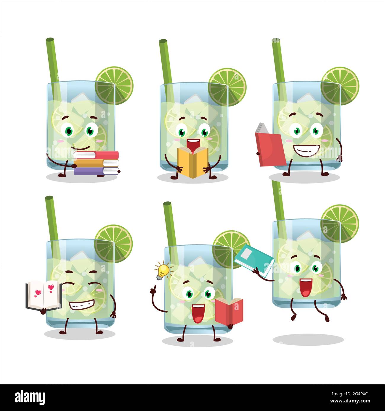 A picture of guaro cartoon character concept reading an amusing book ...