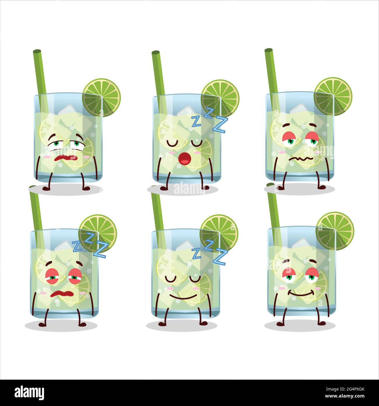 Cartoon character of guaro with sleepy expression. Vector illustration ...