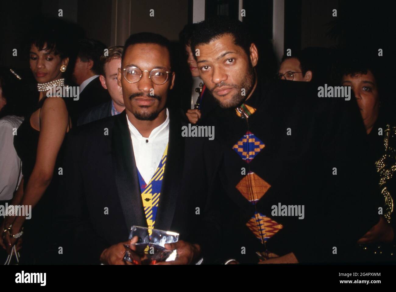 BEVERLY HILLS,CA - NOVEMBER 13: John Singleton and Laurence Fishburne ...