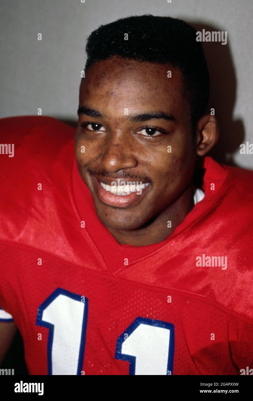 Andre Ware 1989. Credit: Ralph Dominguez/MediaPunch Stock Photo - Alamy