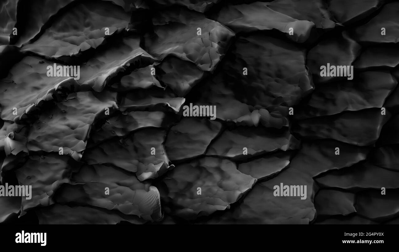 Black rock texture. Abstract of stone layers. Nature background. 3D ...