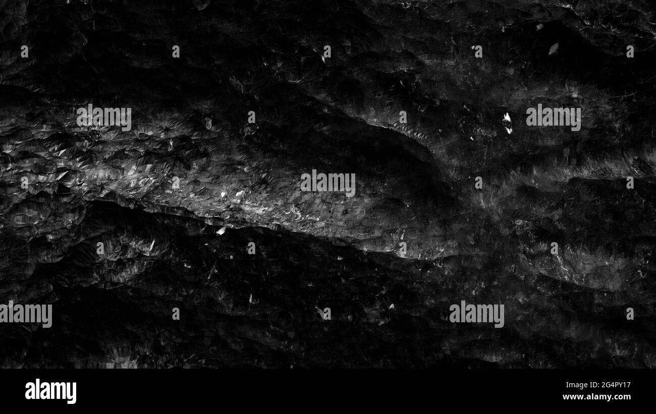 Black rock texture. Abstract of stone wave. Nature background. 3D ...