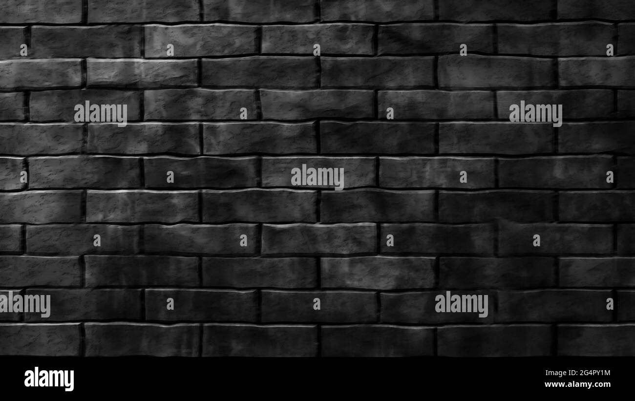 Close-up of black and white brick wall.Wall texture background Stock ...