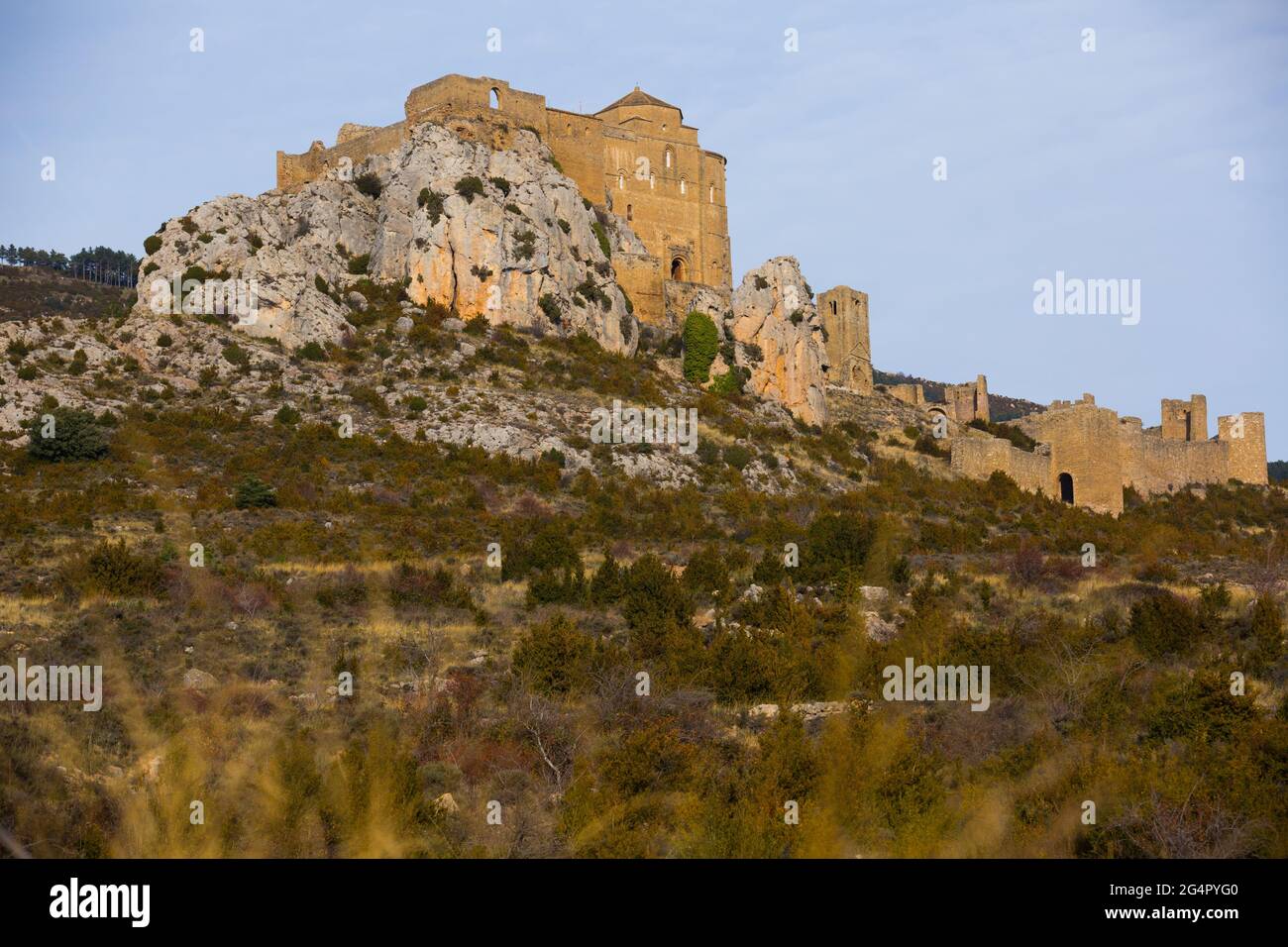 Castillo de Loarre - medieval Spanish fortress Stock Photo - Alamy