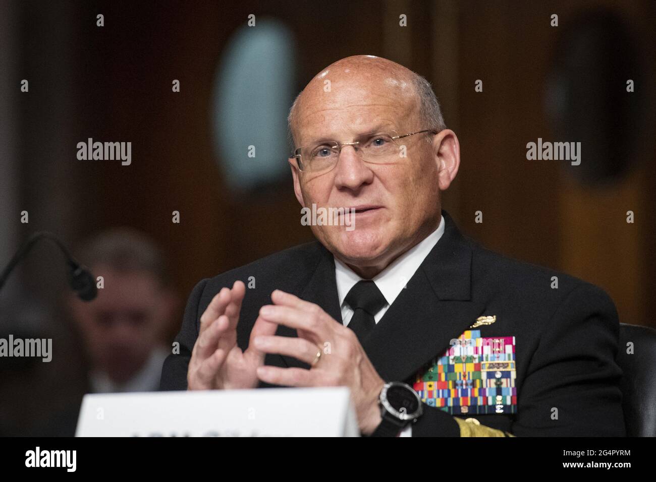 Admiral michael gilday chief of naval operations hi-res stock ...