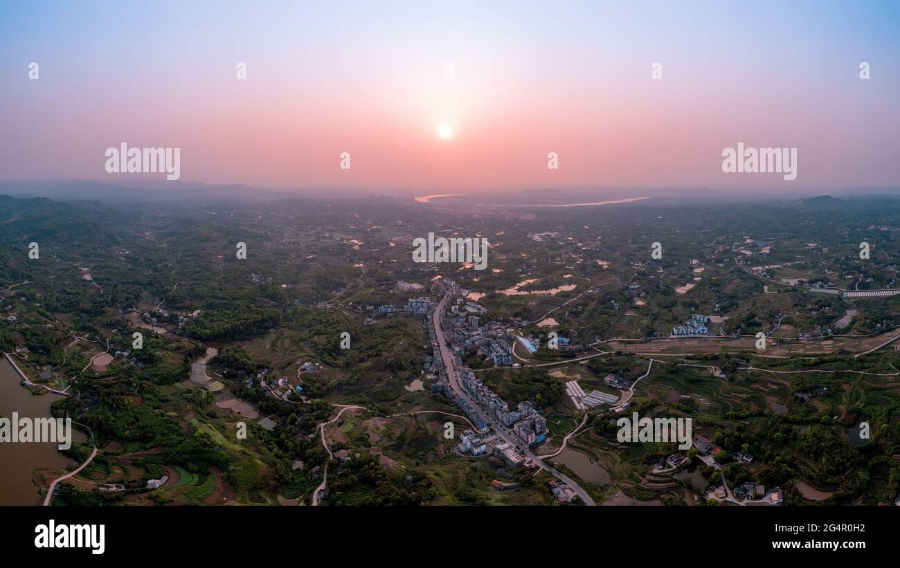Chongqing rural beautiful scenery Stock Photo - Alamy