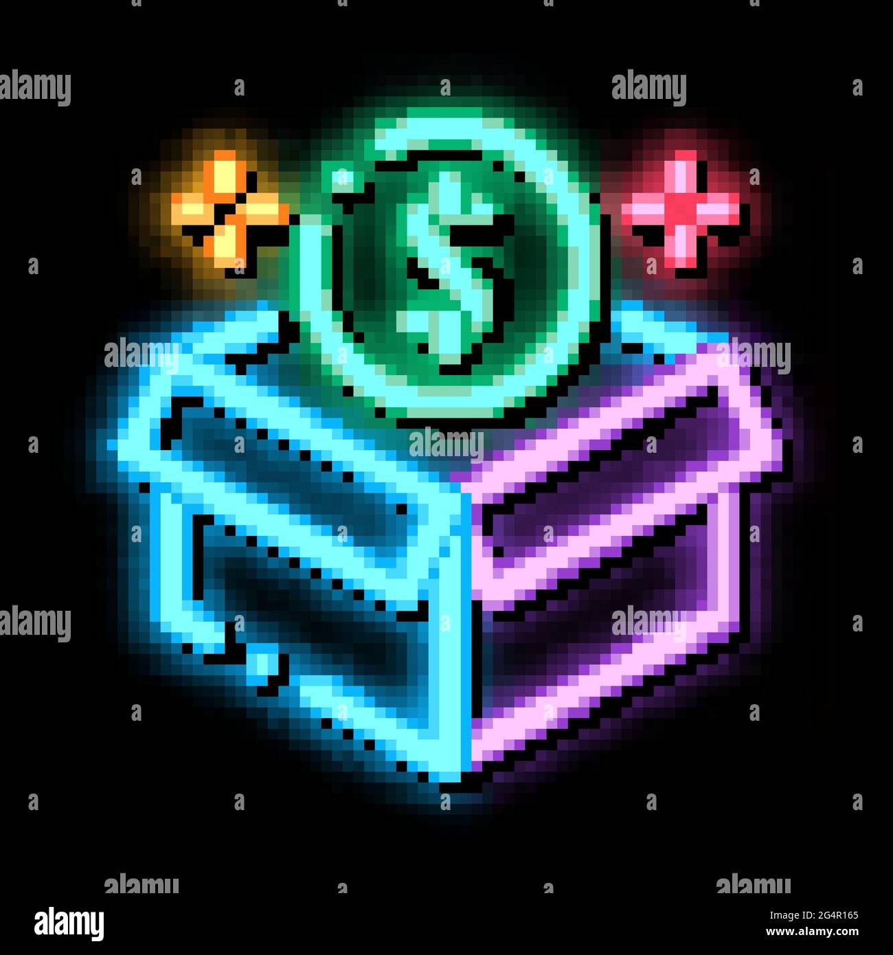 box package neon glow icon illustration Stock Vector Image & Art - Alamy