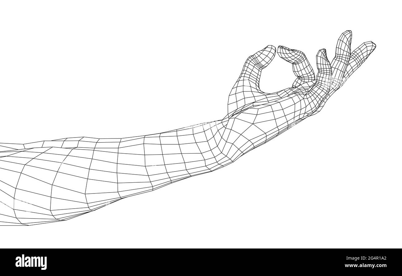 Hand OK sign. Vector Stock Vector Image & Art - Alamy