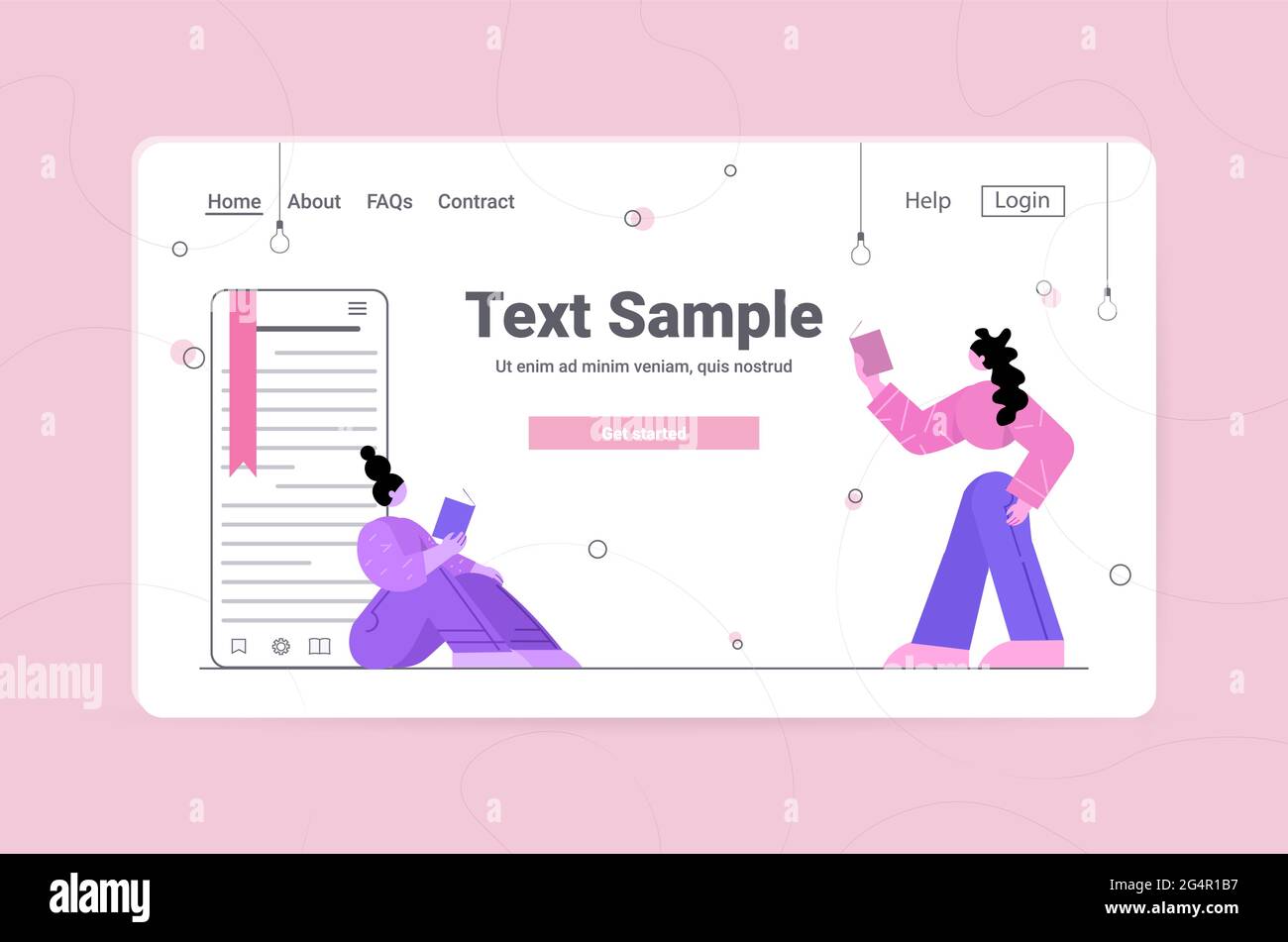 women reading books distance studying self education literature ...