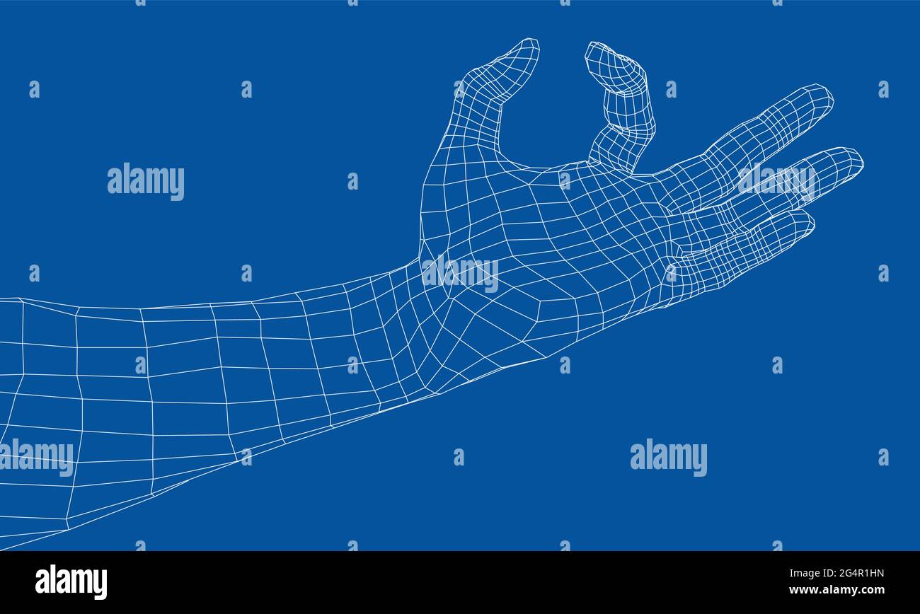 Hand hold some tiny or thin object. Vector Stock Vector Image & Art - Alamy