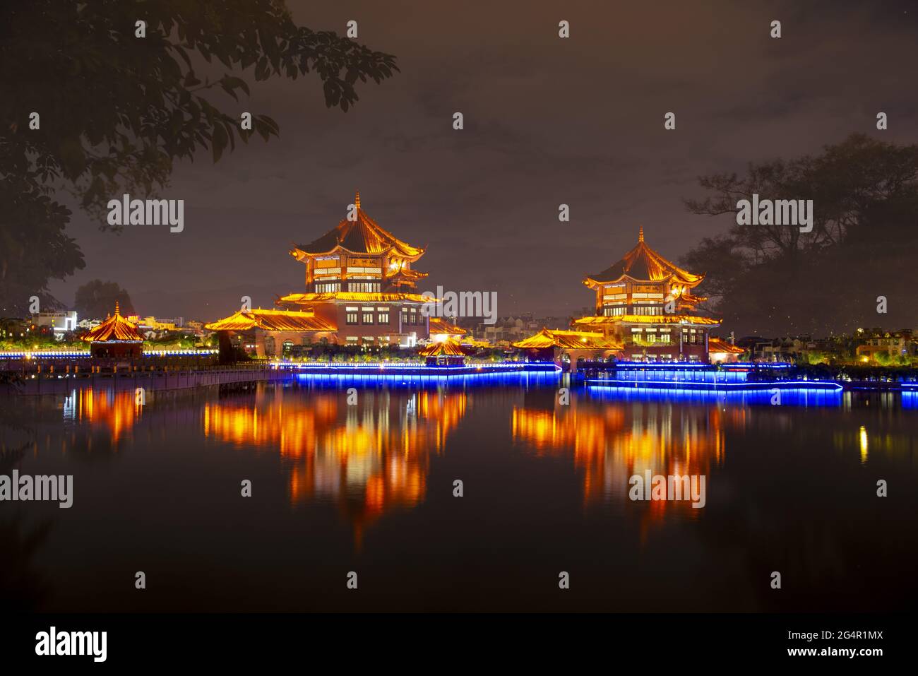 Mengzi south lake park Stock Photo - Alamy