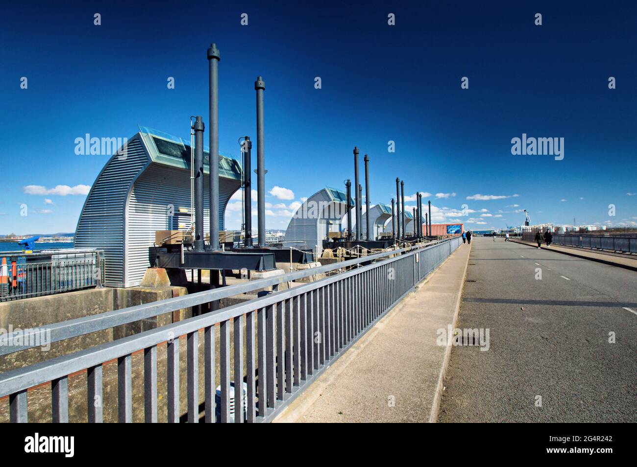 Cardiff Barrage Sluice Gates Stock Photo - Alamy