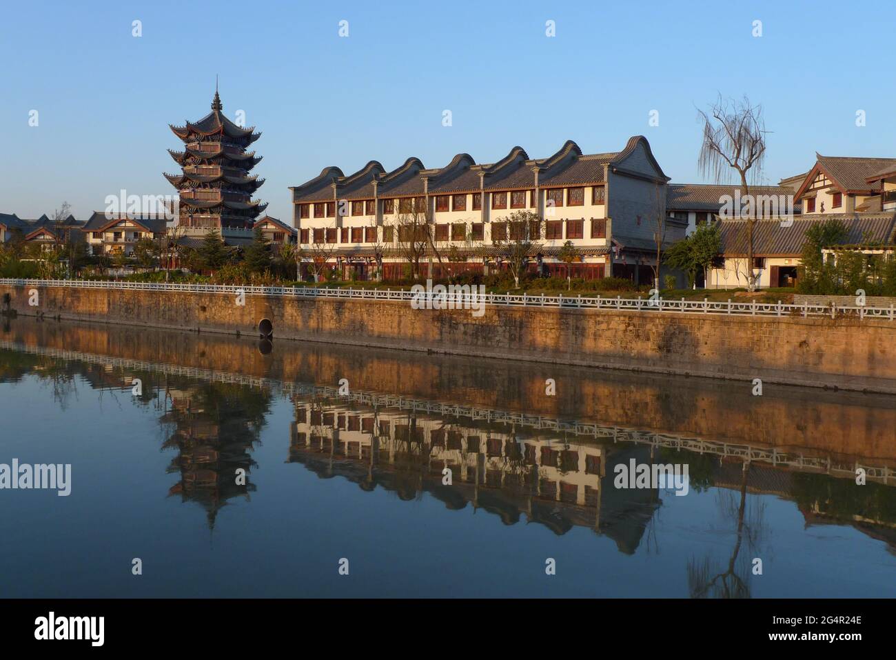Ancient town of yi people Stock Photo - Alamy