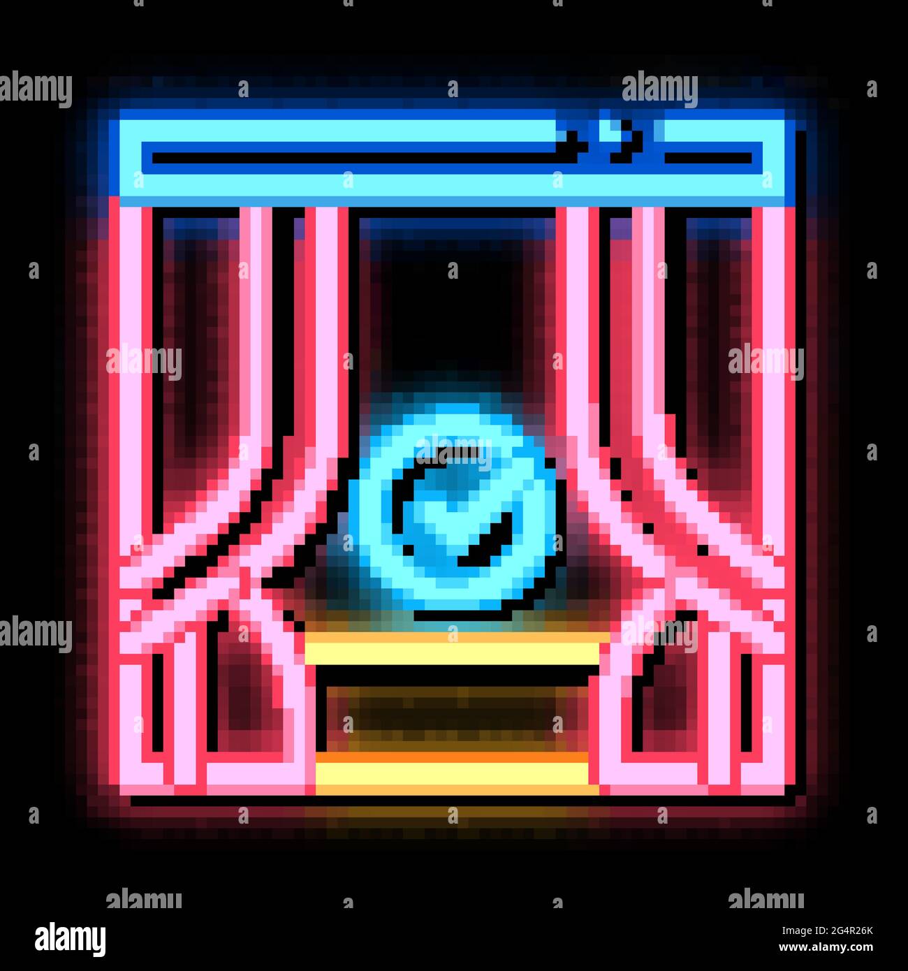 backstage scene neon glow icon illustration Stock Vector Image & Art ...