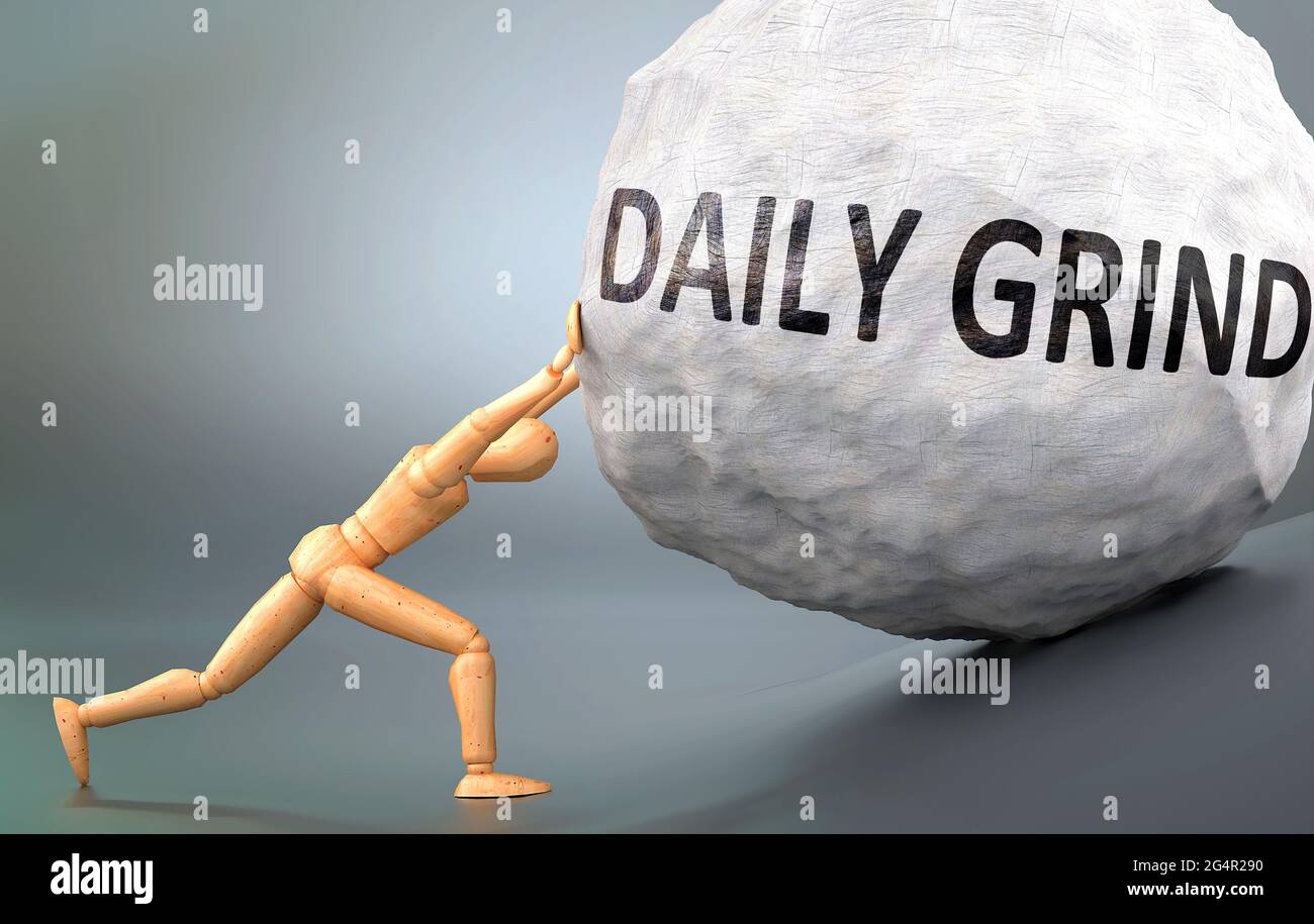 Daily grind and painful human condition hi-res stock photography and ...