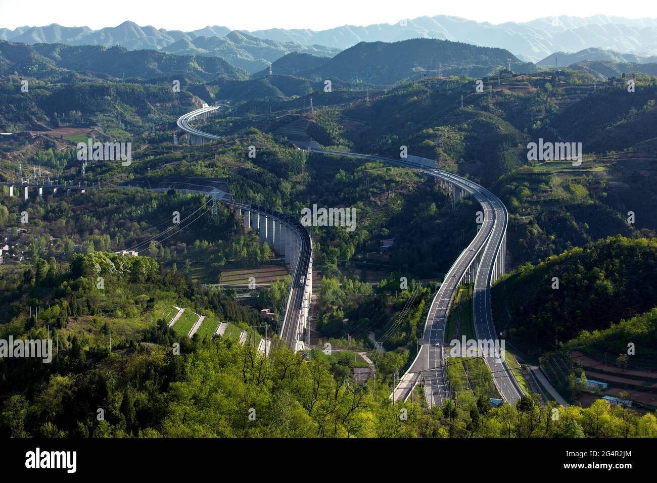"The dragon" prance out of the mountain Stock Photo - Alamy