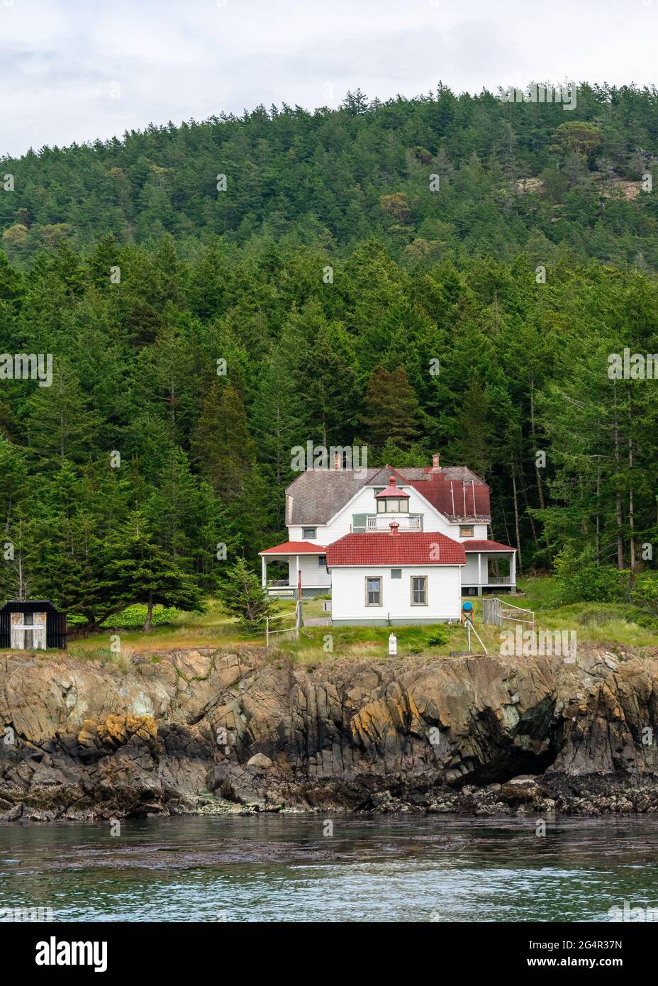 Burrows Island, Washington USA - 30 May 2021: Burrows Island Lighthouse ...