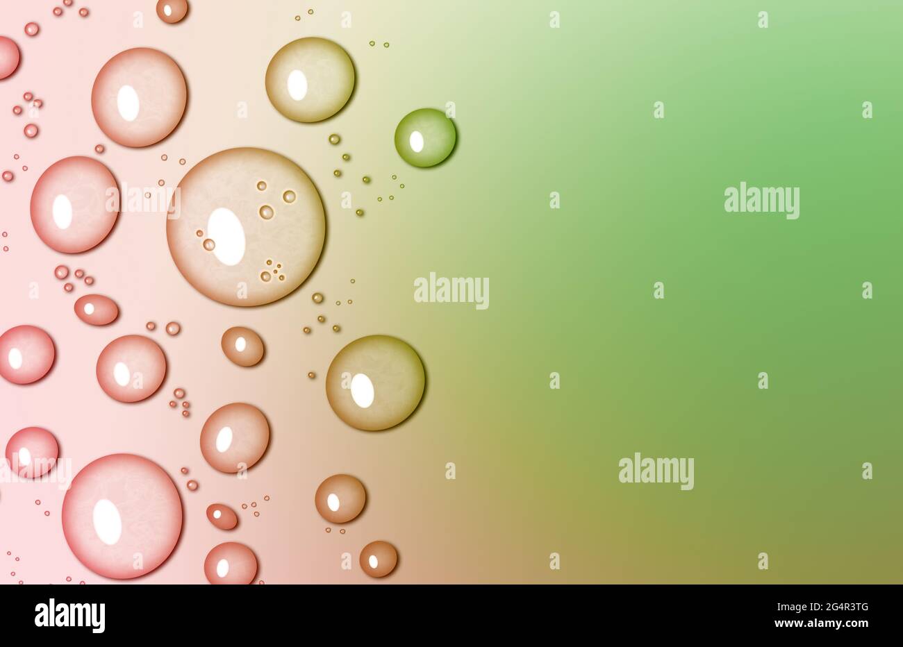 Drops of water (small and large) on a clear background Stock Photo - Alamy