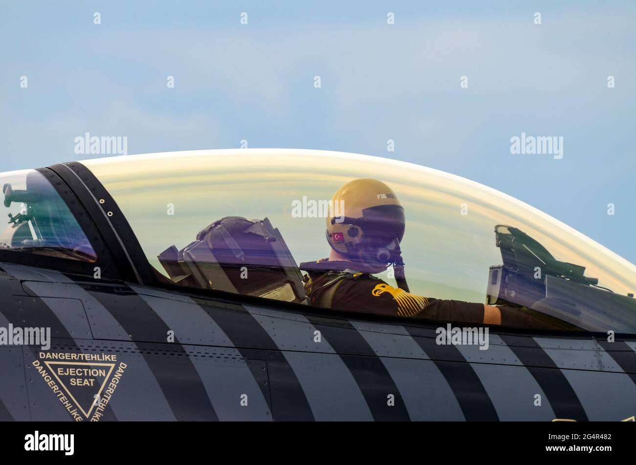 Turkish Air Force General Dynamics F-16C Fighting Falcon fighter jet ...