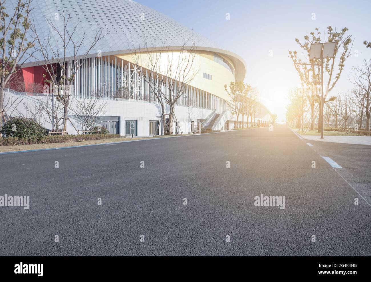 Modern landscape pavement Stock Photo - Alamy