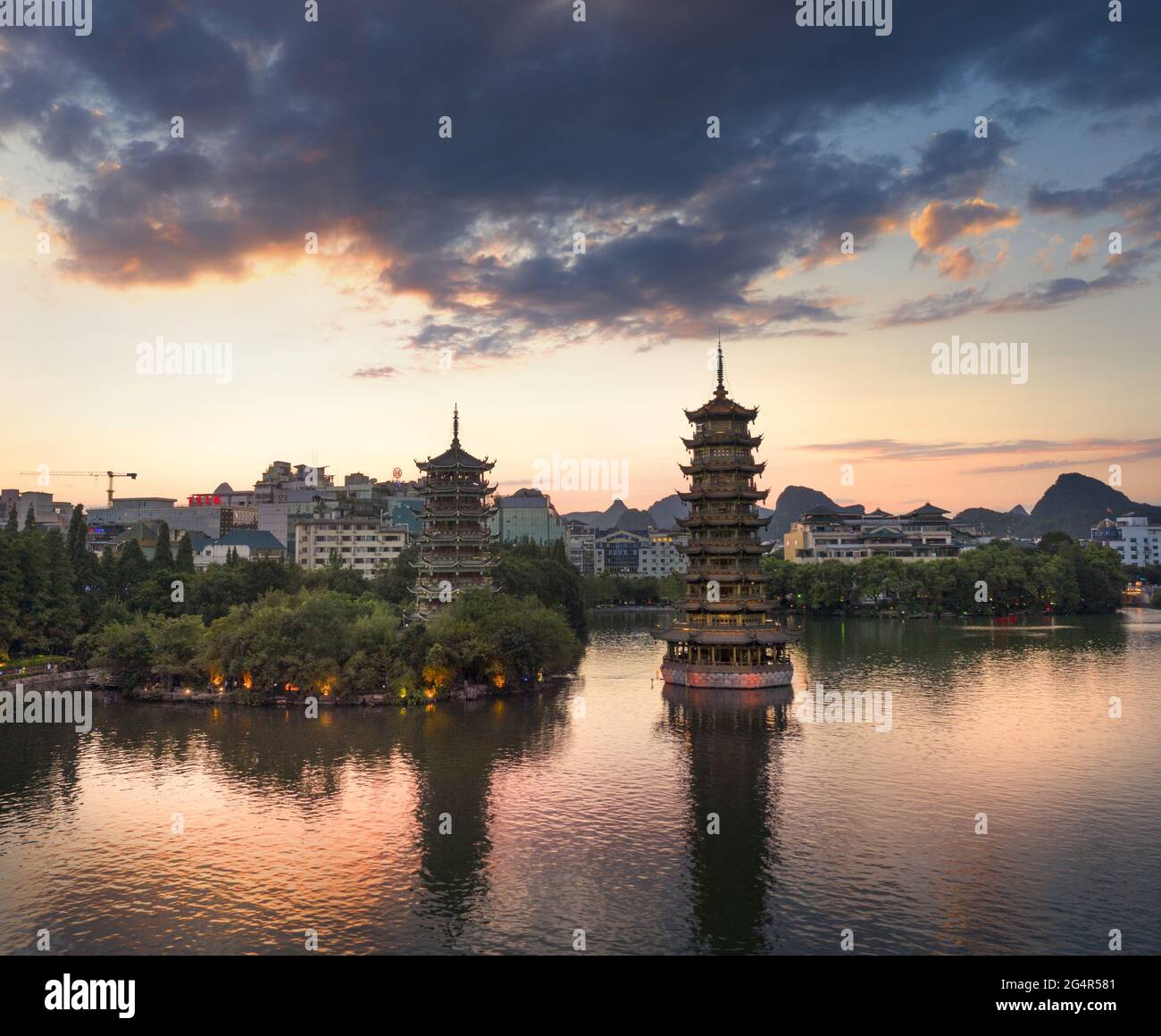 Guilin towers hi-res stock photography and images - Alamy