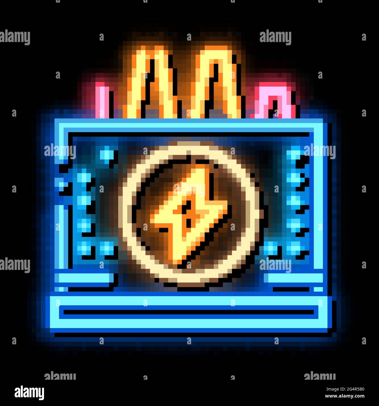 Power station neon glow hi-res stock photography and images - Alamy
