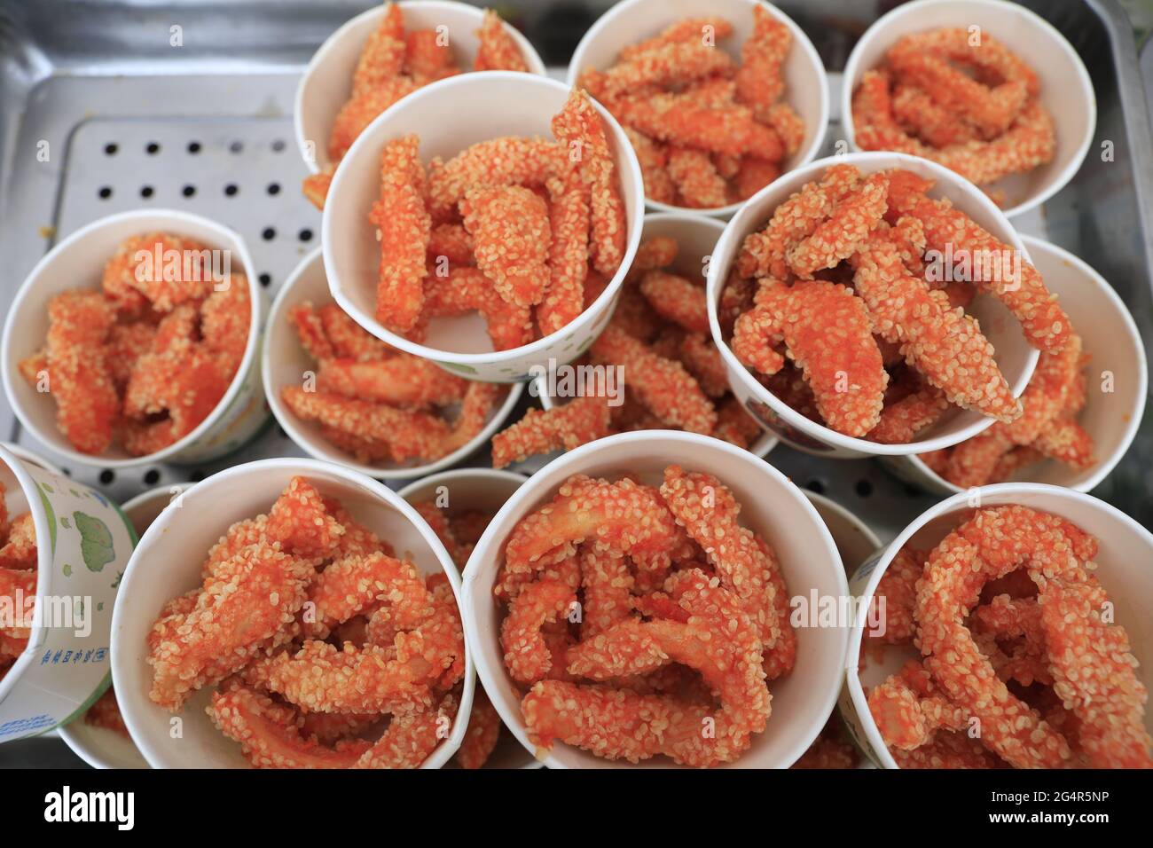 Fried chicken fillet Stock Photo - Alamy