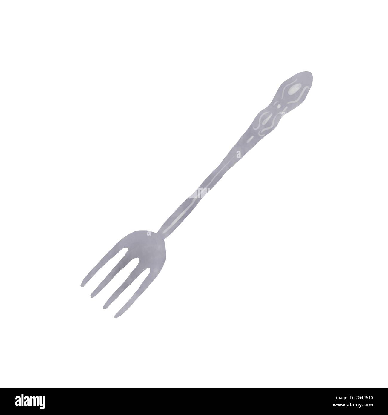 fork. On a white background Stock Photo - Alamy