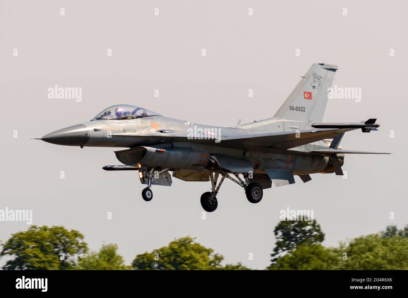 Turkish Air Force General Dynamics F-16C Fighting Falcon fighter jet ...