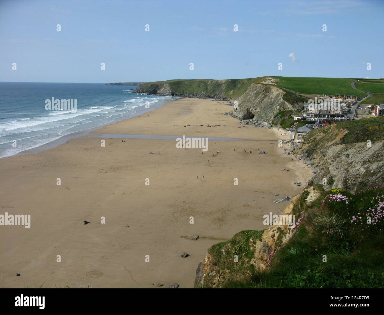 Watergate Beach. Watergate Bay. South west coast path. North Cornwall ...