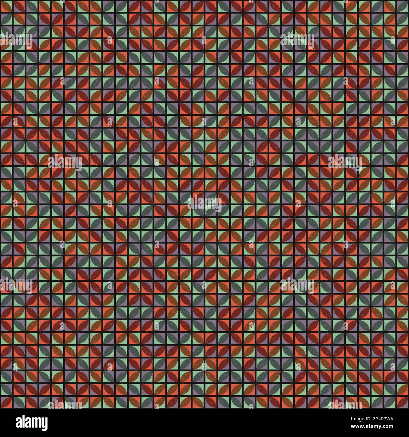 Abstract Geometrical generative computational art illustration Stock ...