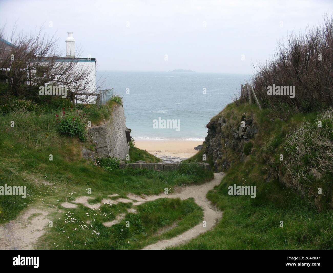 South west coast path. North Cornwall. West country. England. UK Stock ...